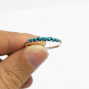 Stackable Gemstone Rings, Turquoise Ring, Unique Stackable Ring ...