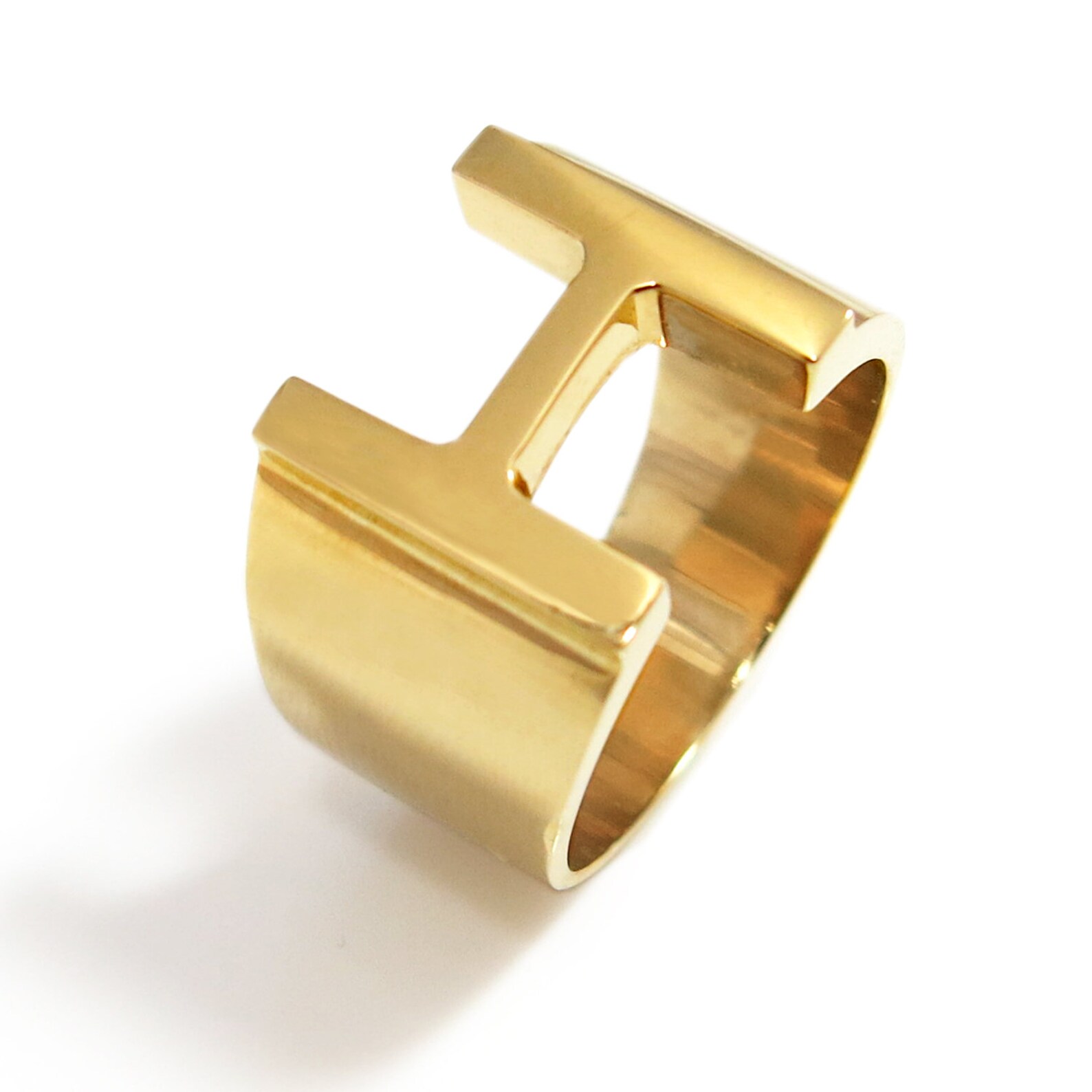 Custom Initial Ring H Ring Initial Ring Initial Jewelry | Etsy