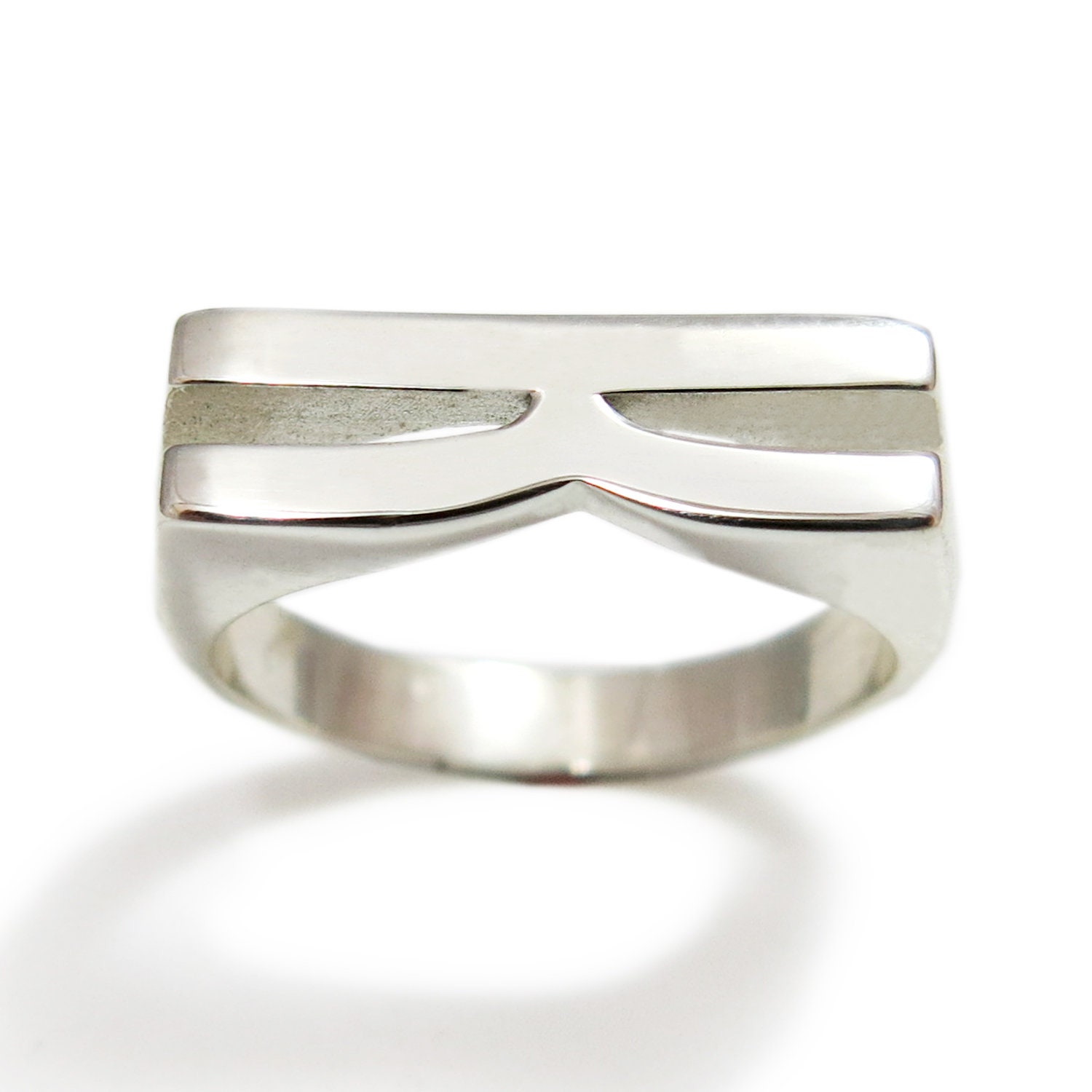 Personalized Silver Ring Custom Silver Ring Silver Initial | Etsy