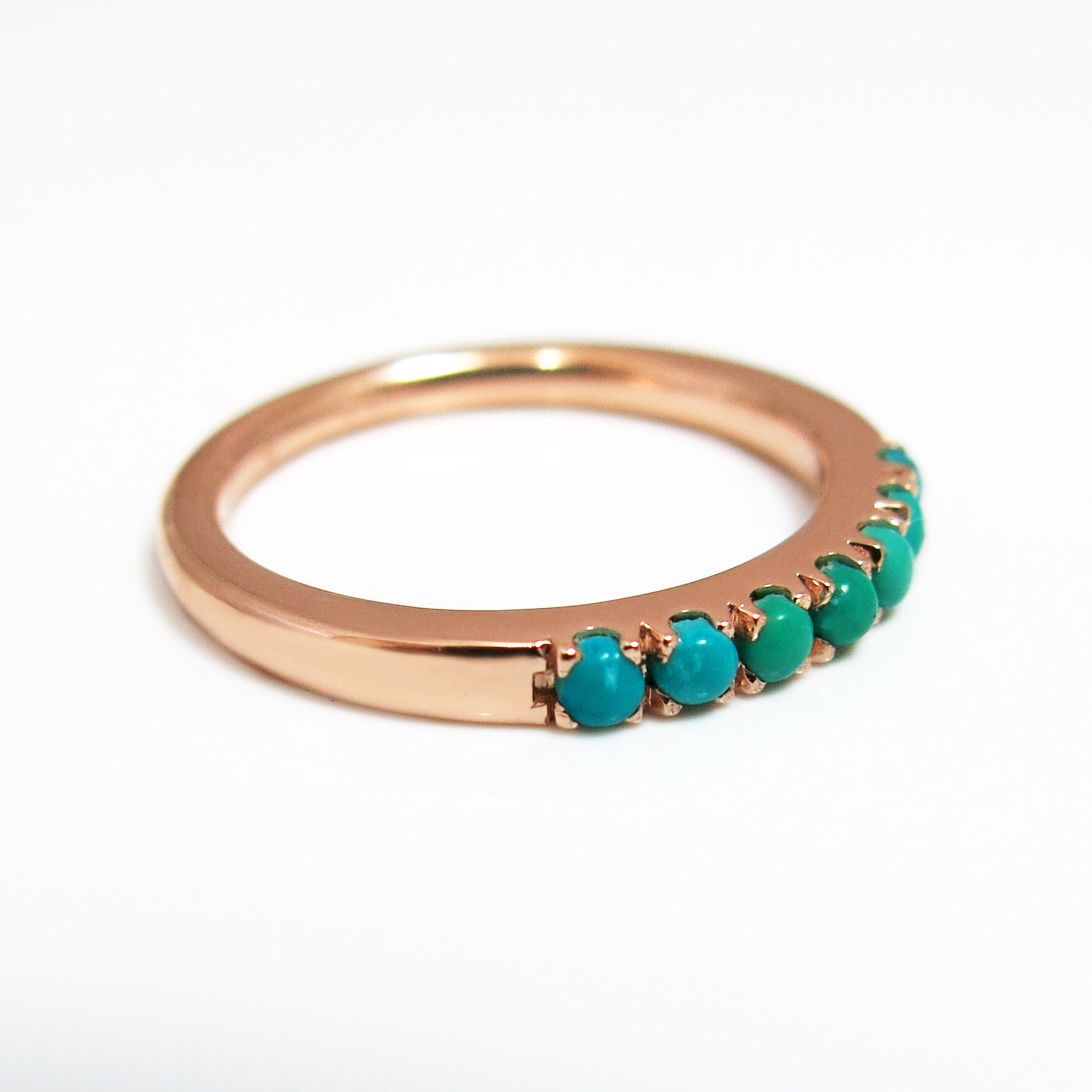 Turquoise Ring Turquoise Stack Ring Boho Turquoise Ring | Etsy