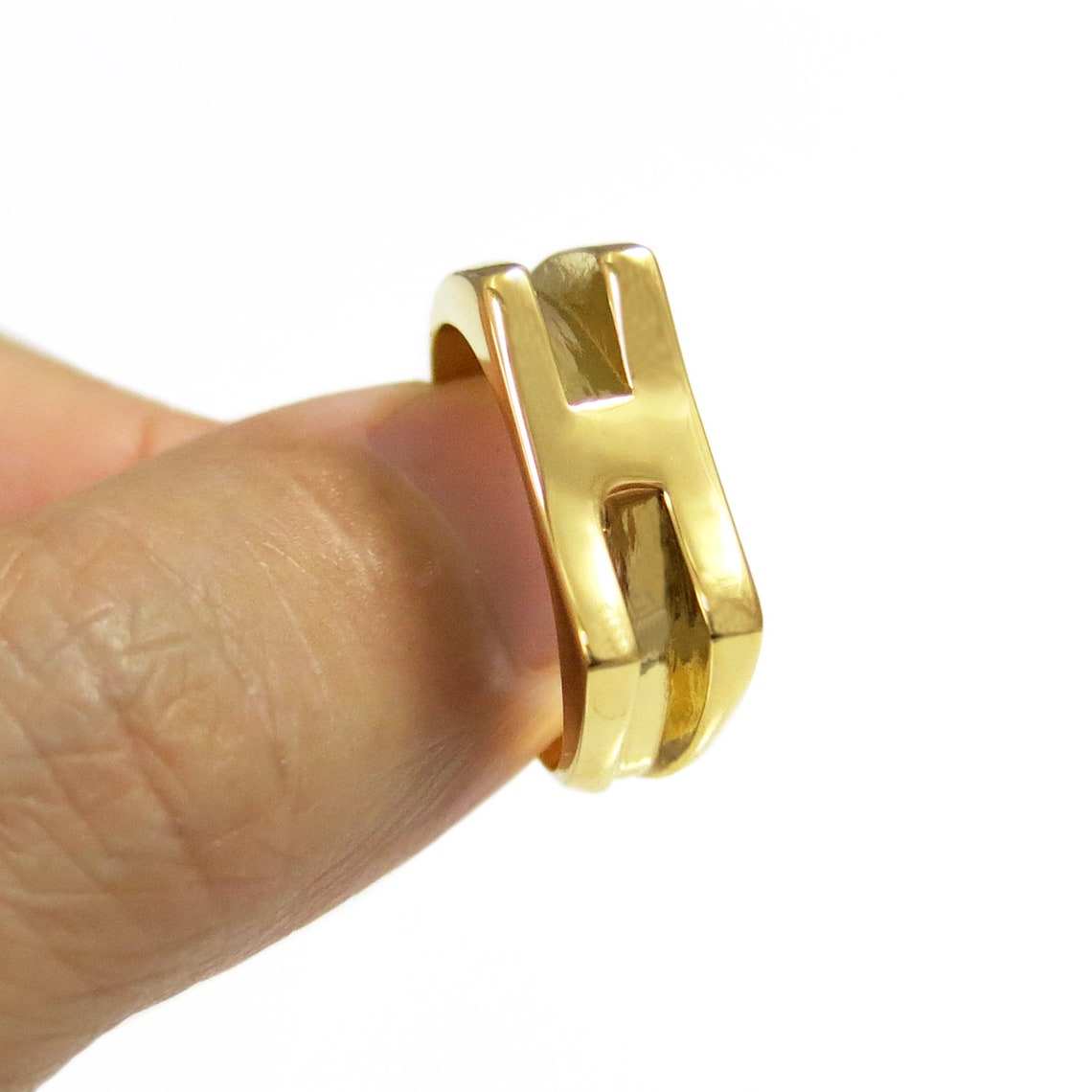 Initial Ring Letter Ring Alphabet Ring Signet Letter Ring | Etsy