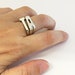 Initial Rings, Chunky Initial Rings, Stacking Initial Rings, Silver ...
