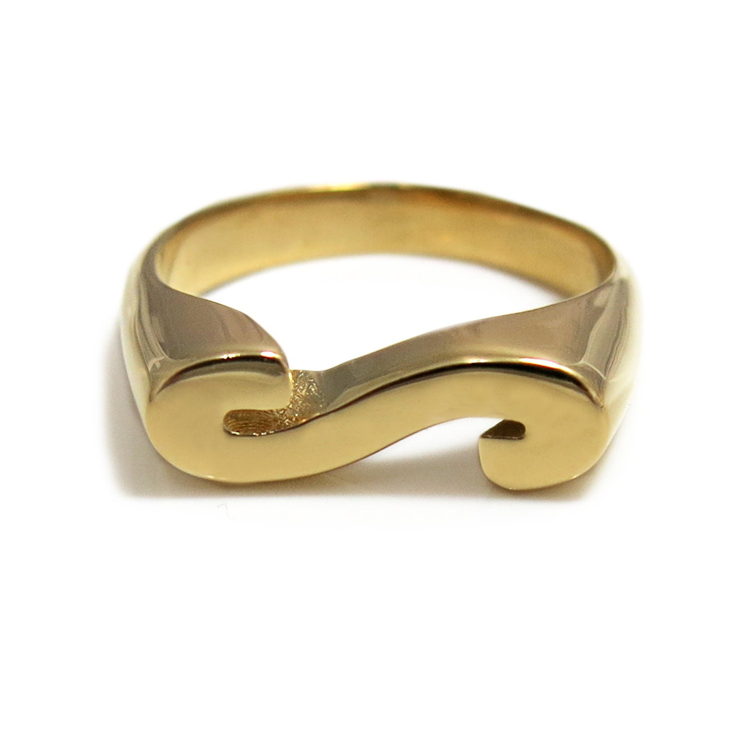 Custom Initial Ring Letter Ring S Ring Gold Initial Ring | Etsy