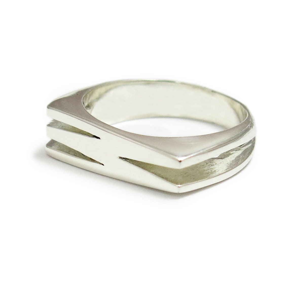 Personalize Letter Ring W Ring Initial Ring Woman Signet | Etsy