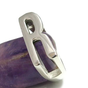 Initial Ring, Custom Silver Ring, Custom Letter Jewelry, Personalized ...