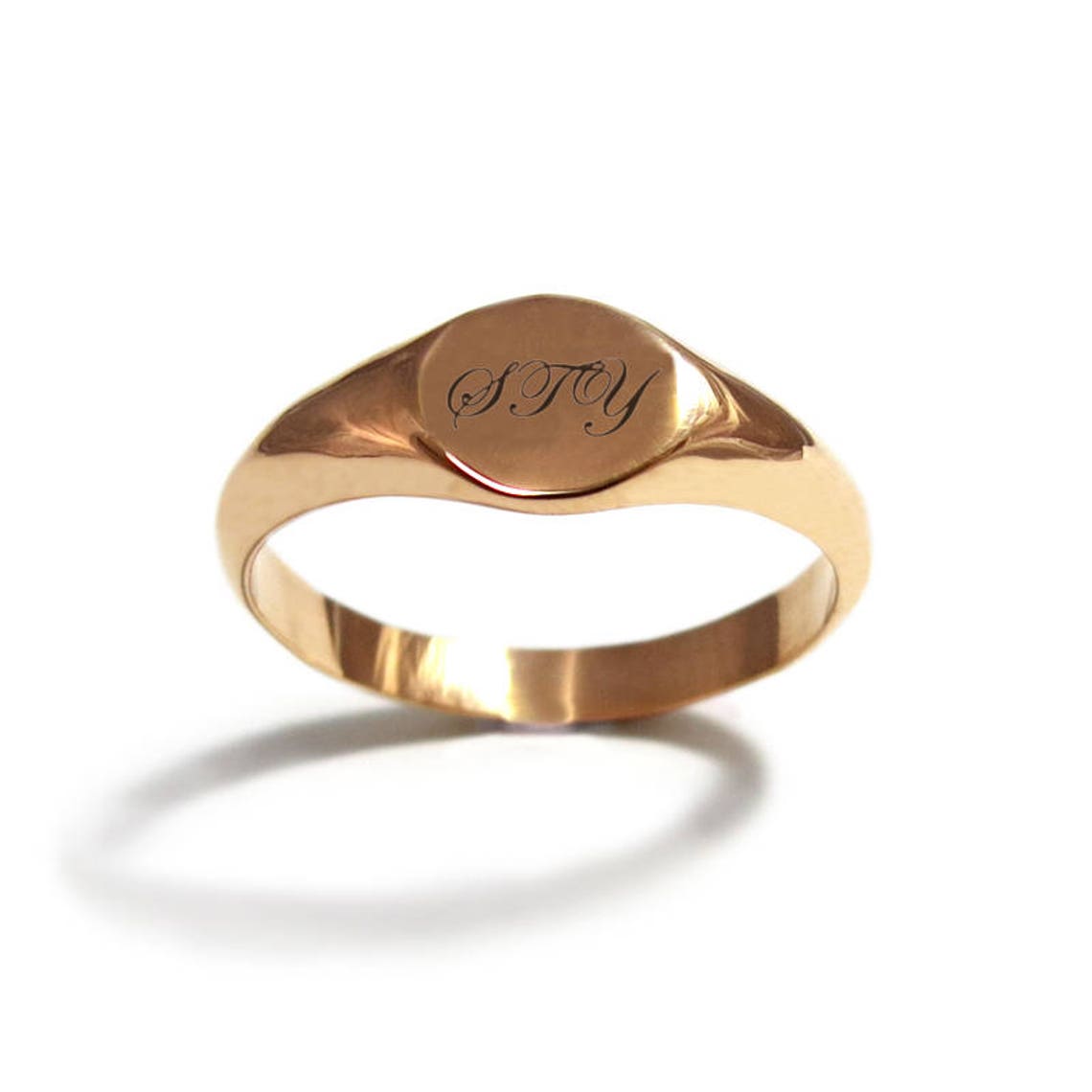 Pinky Ring Initial ring Unisex initial ring Personalized | Etsy