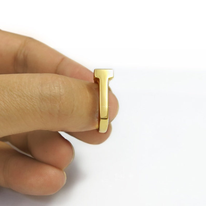 Initial Ring Name Ring Custom Initial Ring Personalized | Etsy