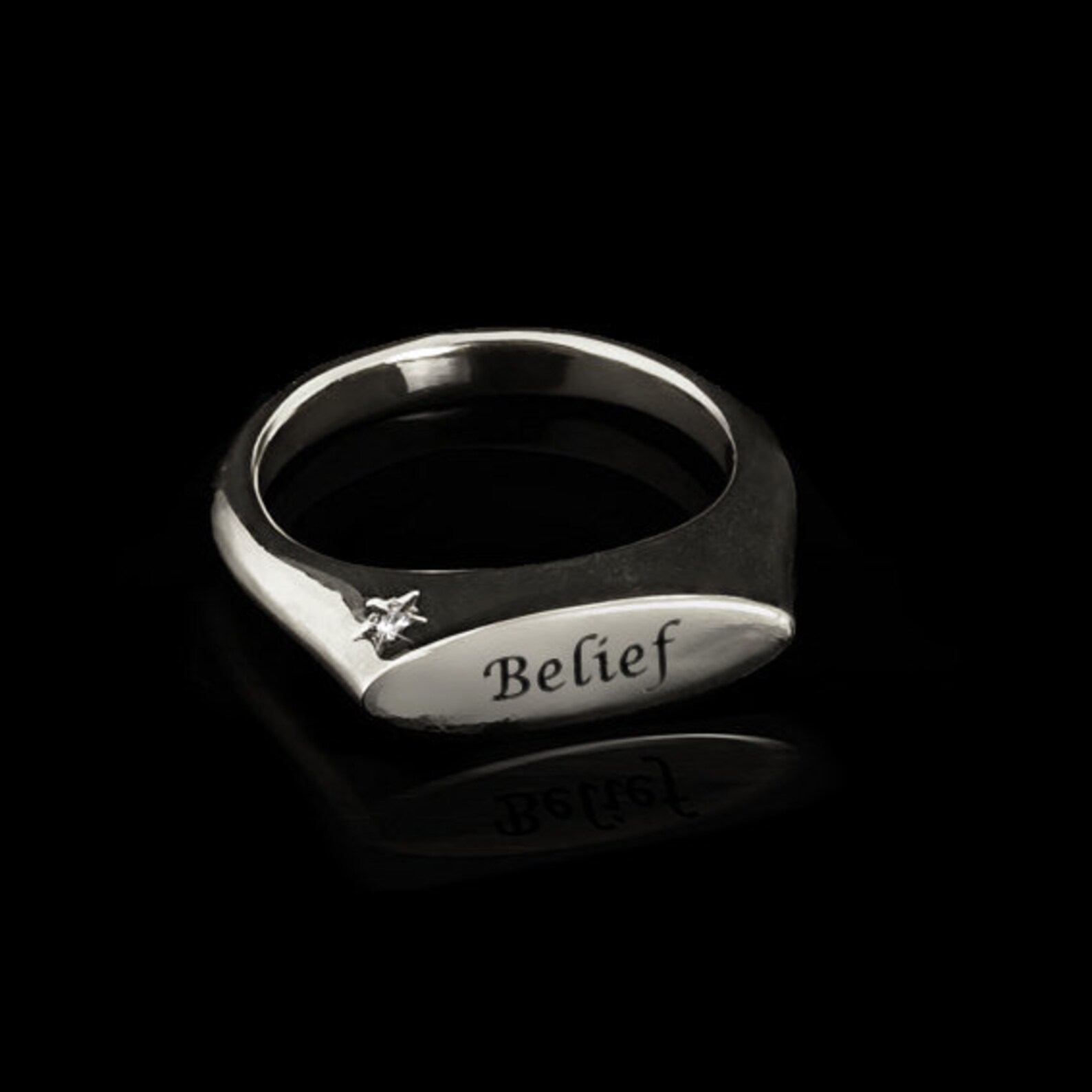 Personalized Name Ring Engraved Ring Custom Ring Word Ring | Etsy