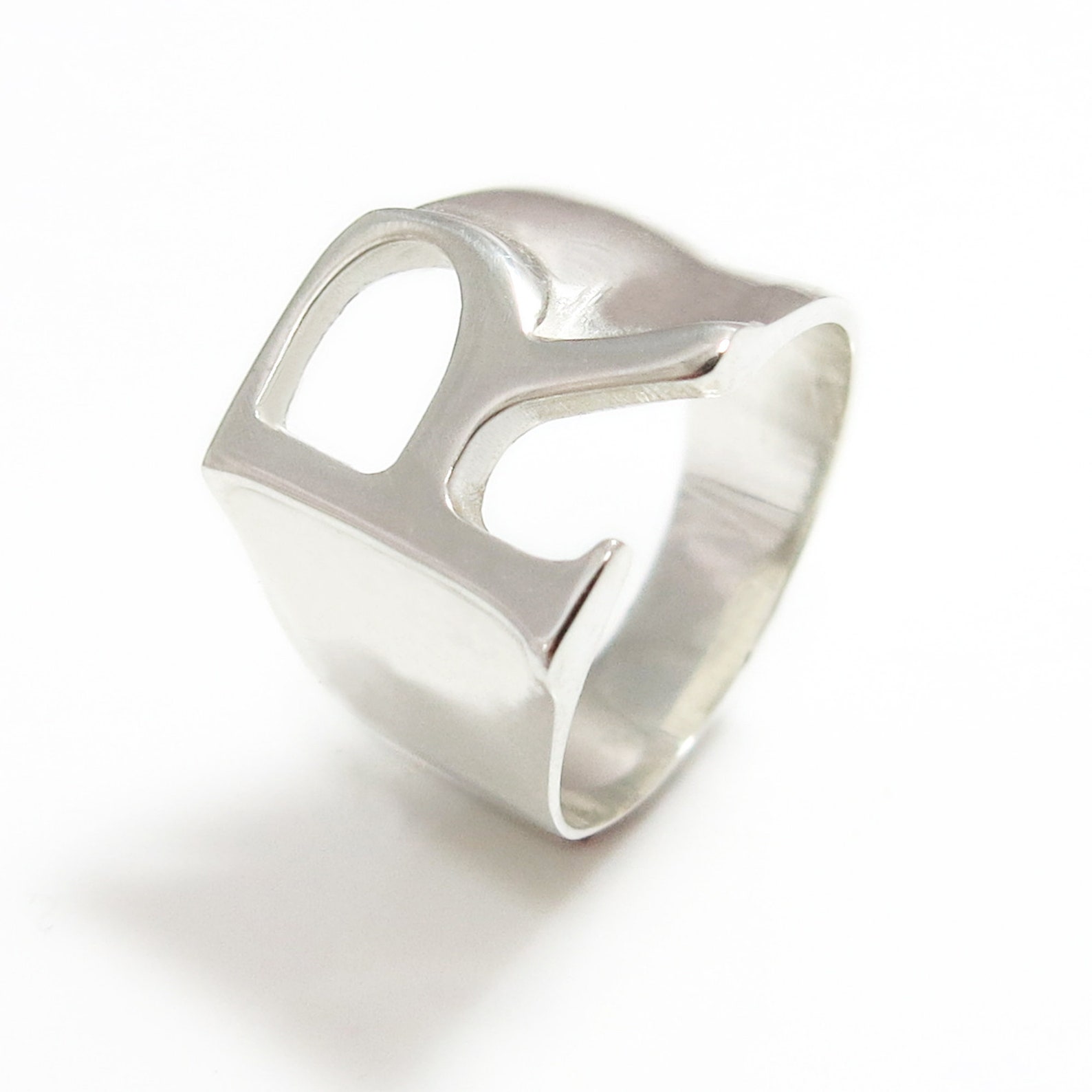 Silver Initial Ring Silver Letter Ring R Ring Initial - Etsy
