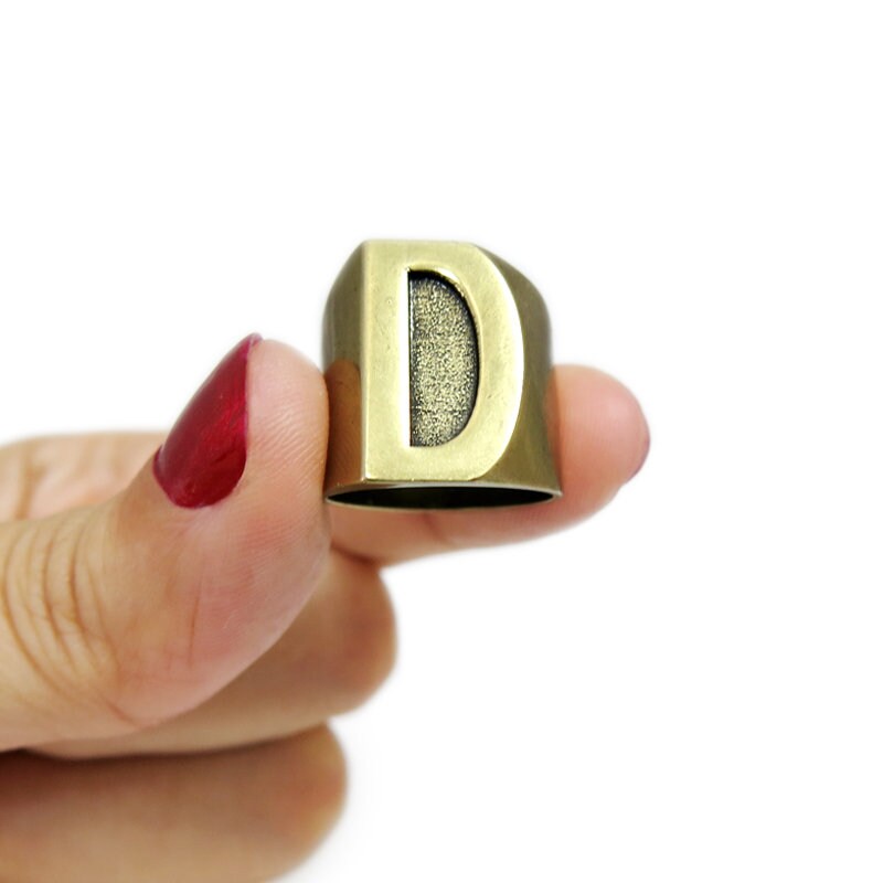 Personalized Initial Jewelry, Stacking Ring, D Ring, Big Ring, Unisex ...