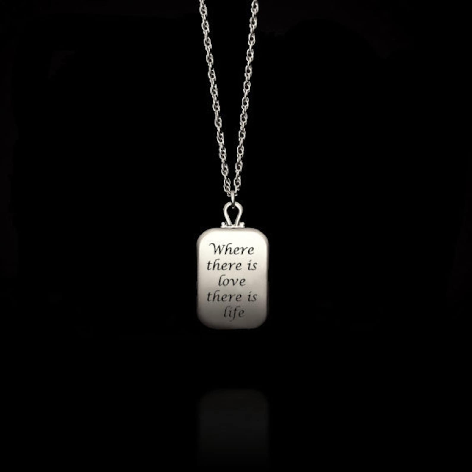 Personalized Necklace for Men Silver Tag Necklace Gift for - Etsy