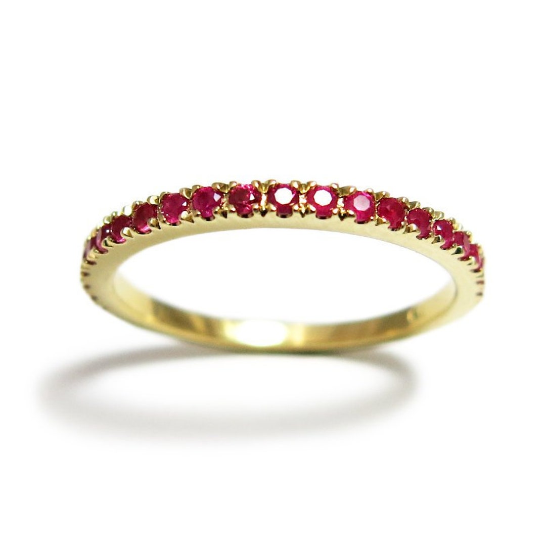 Gold Ruby Ring, Wedding Ring for Women, Red Ruby Ring, Ruby Wedding ...