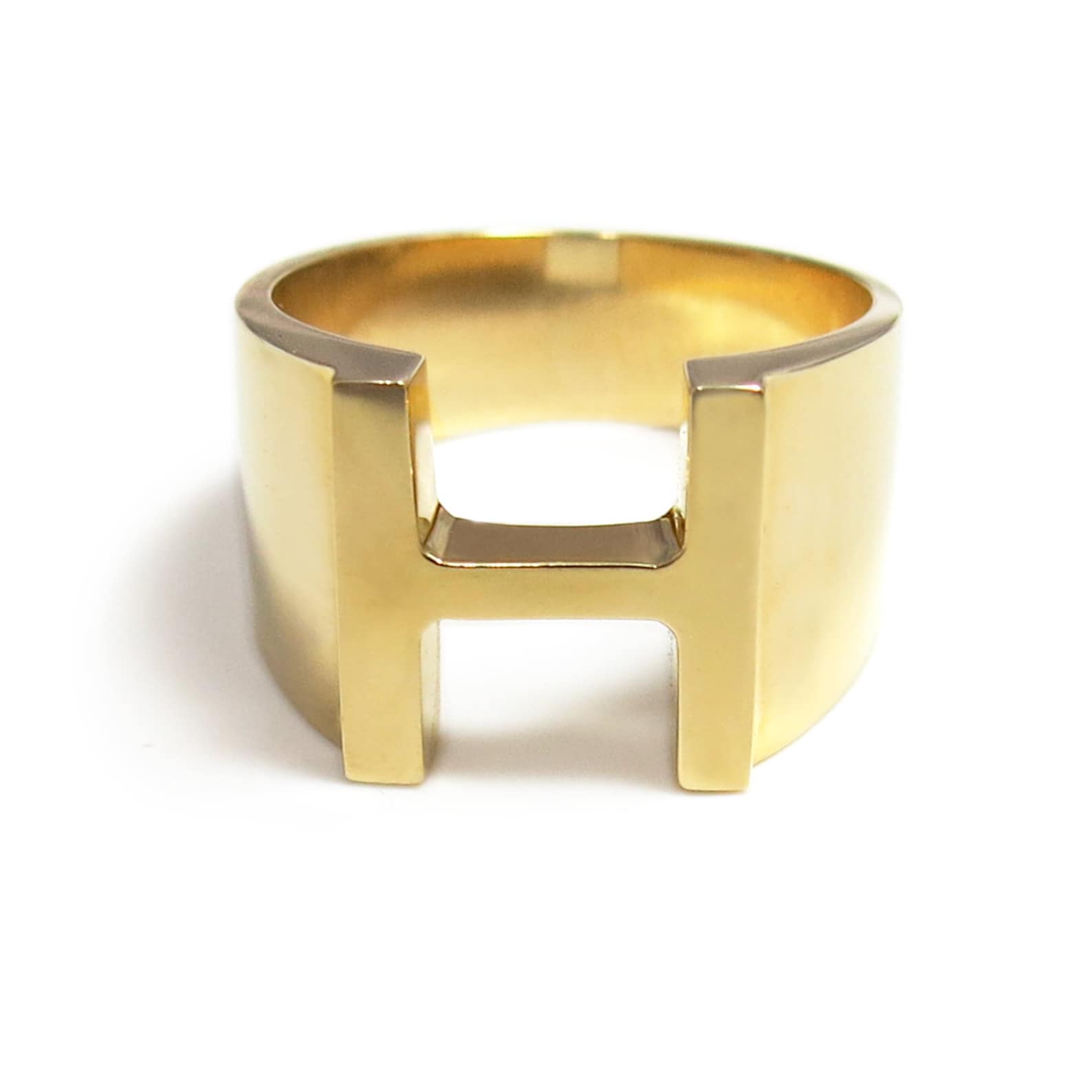 Custom Initial Ring H Ring Initial Ring Initial Jewelry - Etsy