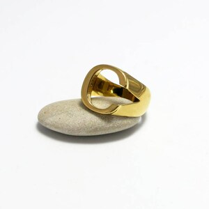 Initial C Ring, Signet Initial Ring, Gold Initial Ring, Personalized ...