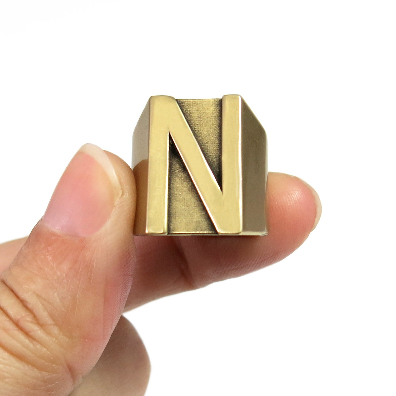 Letter Ring Initial Ring Chunky Ring Alphabet Ring - Etsy Israel