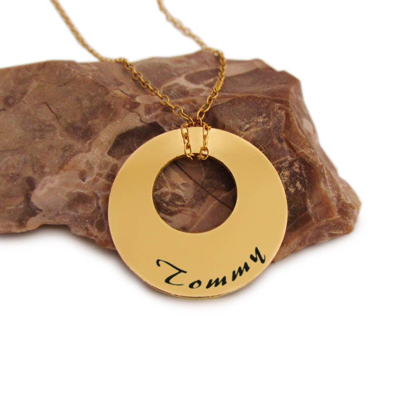 Rose Gold Name Necklace Personalized Rose Gold Necklace | Etsy