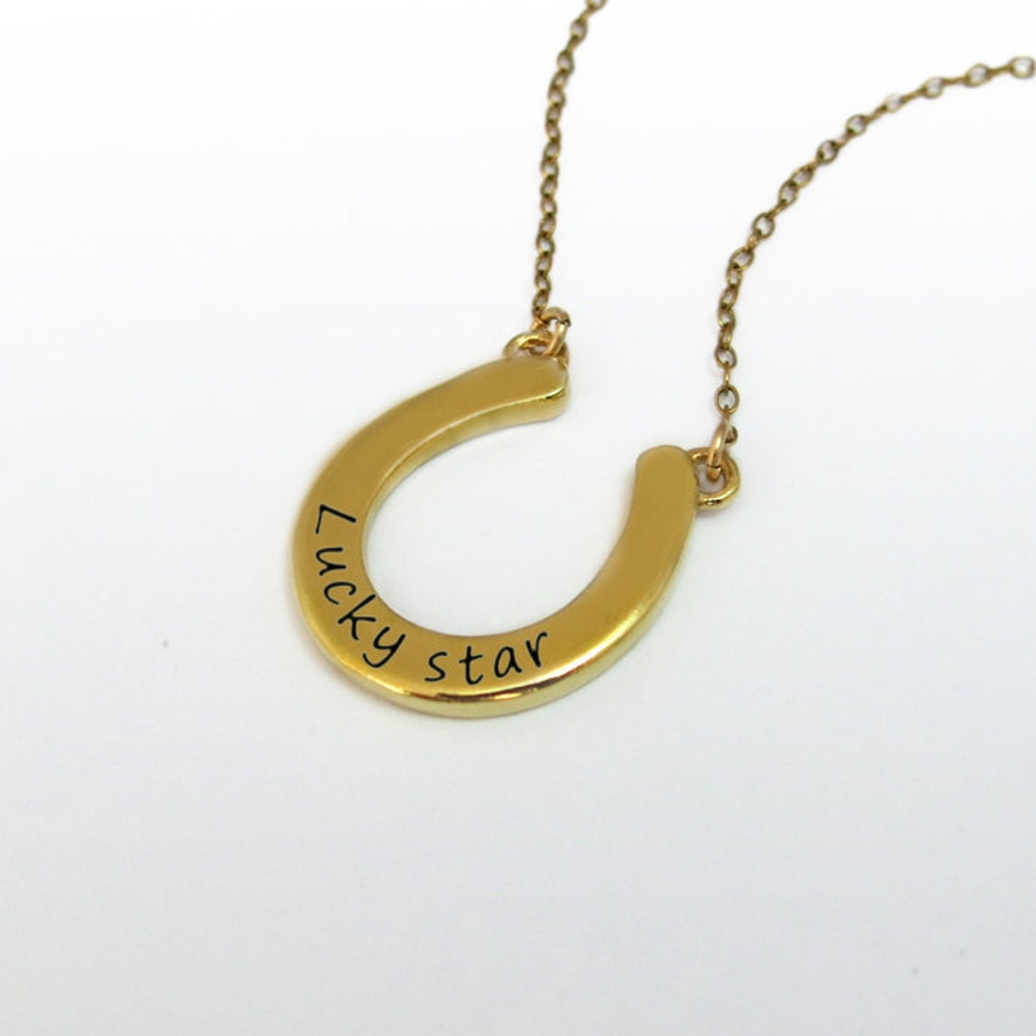 Good Luck Gift Lucky Necklace Personalized Engraved - Etsy