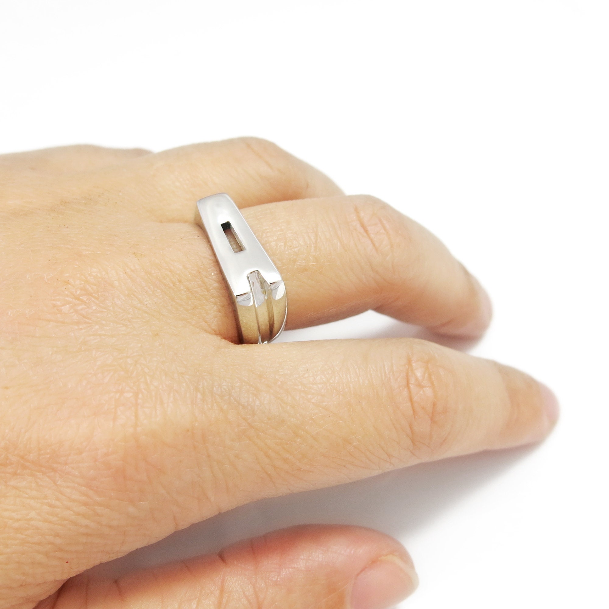 Initial Ring Letter Ring Alphabet ring Initial Jewelry | Etsy