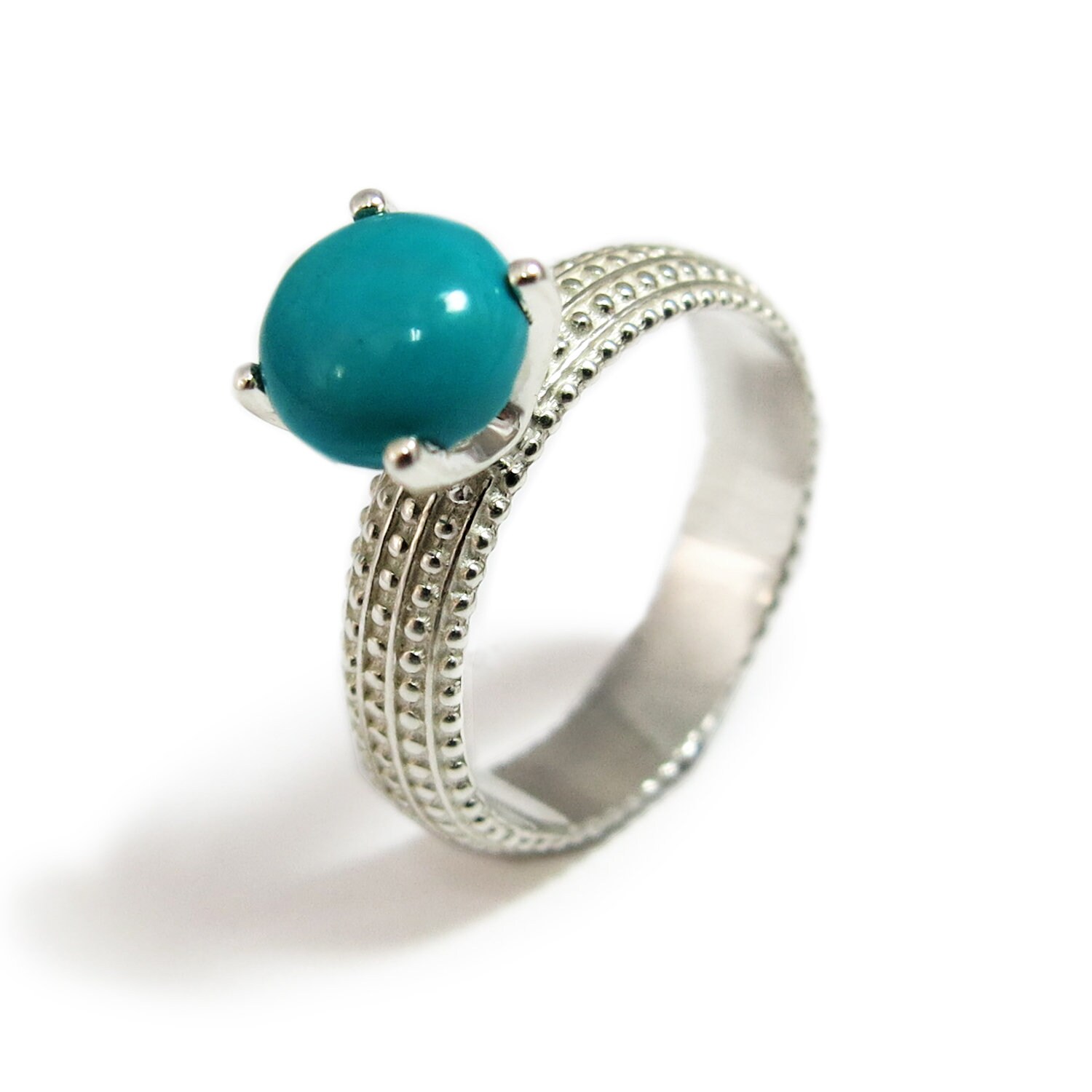 Silver Turquoise Ring Turquoise Ring for Women Boho - Etsy Israel
