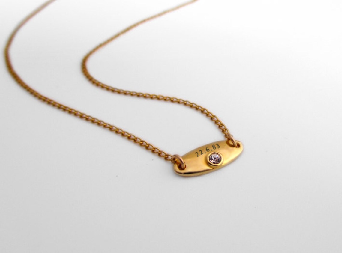 Personalized Necklace Women Engraved Necklace Personalized | Etsy