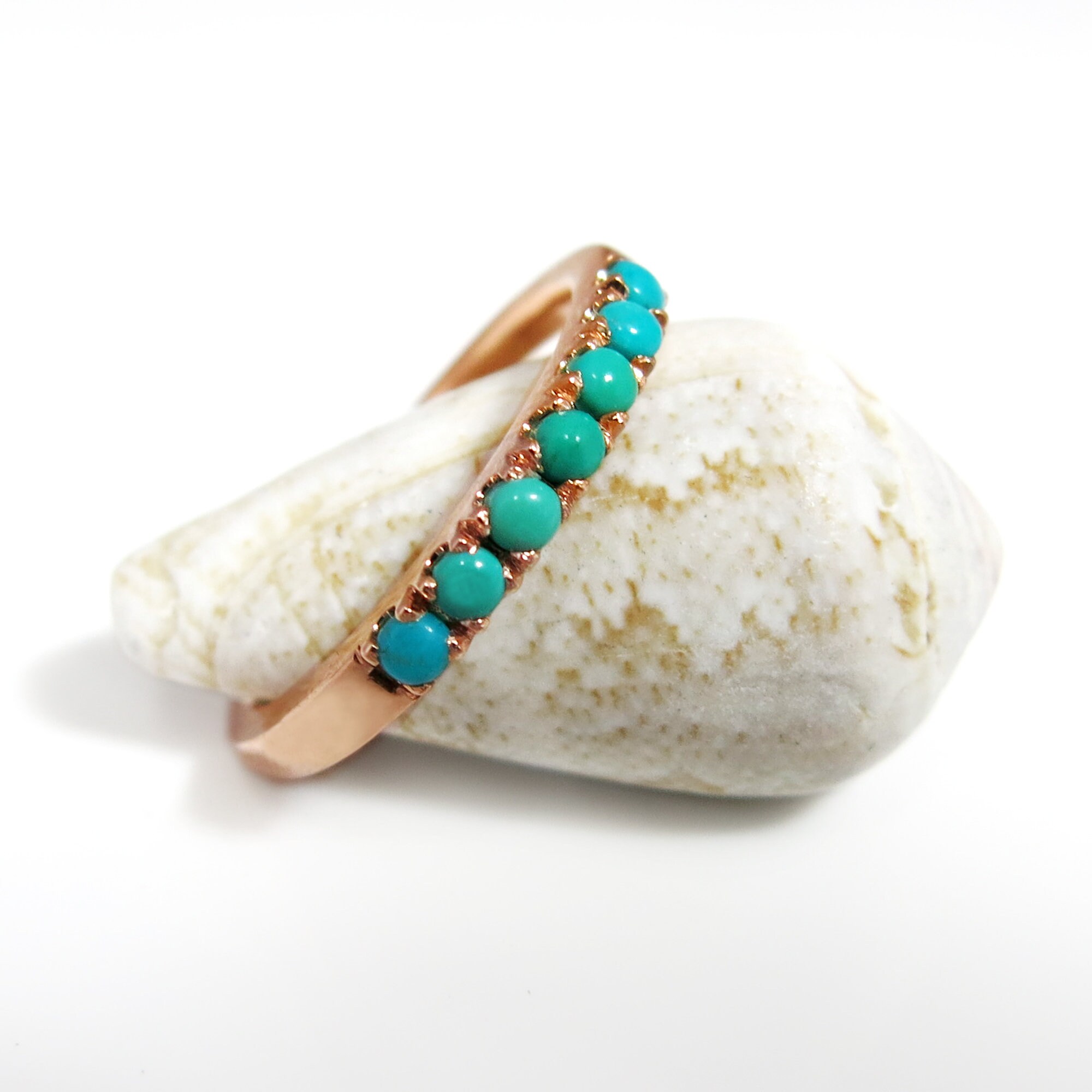 Turquoise Ring Turquoise Stack Ring Boho Turquoise Ring | Etsy