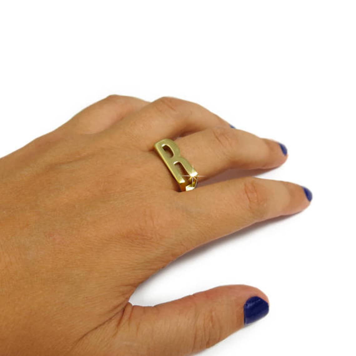 R Ring Personalized Initial Jewelry Initial Ring Name Ring - Etsy