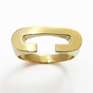 Custom Initial Ring, Personalized Letter Ring, Alphabet Ring, Initial ...