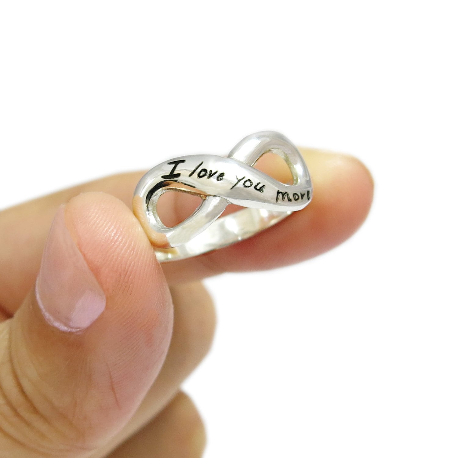 Infinity Ring Personalized Ring Name Ring Knot Ring Best | Etsy