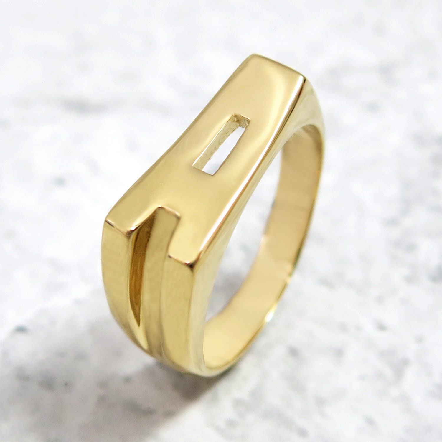 Initial Ring Letter Ring Alphabet Ring Monogram Ring Name - Etsy Israel