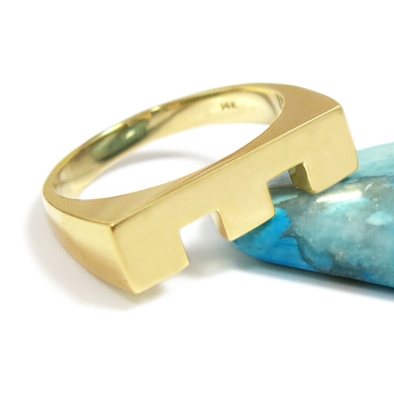 Initial Ring Initial Ring for Women Personalize Initial | Etsy