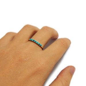 Stackable Gemstone Rings, Turquoise Ring, Unique Stackable Ring ...