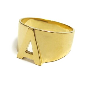 Initial Ring A Ring Letter Gift Jewelry Name Ring Monogram - Etsy