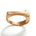 Initial Ring, Custom Initial Ring, Rose Gold Initial Ring, Letter Ring ...
