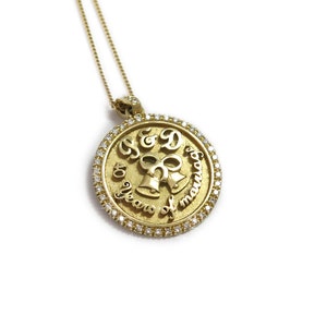 Gold Anniversary Necklace, Personalized Gold Necklace, Gold Diamond ...