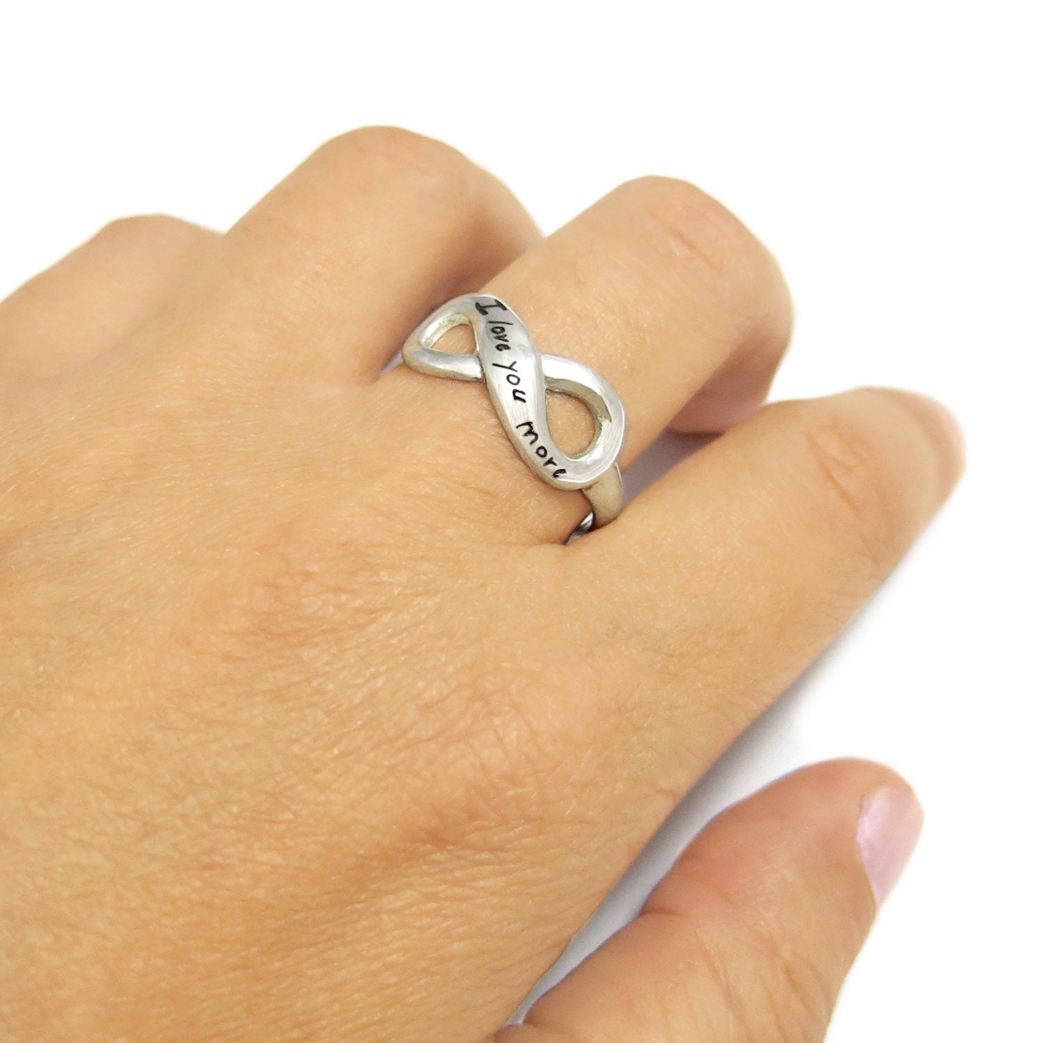 Infinity Ring Personalized Ring Name Ring Knot Ring Best | Etsy