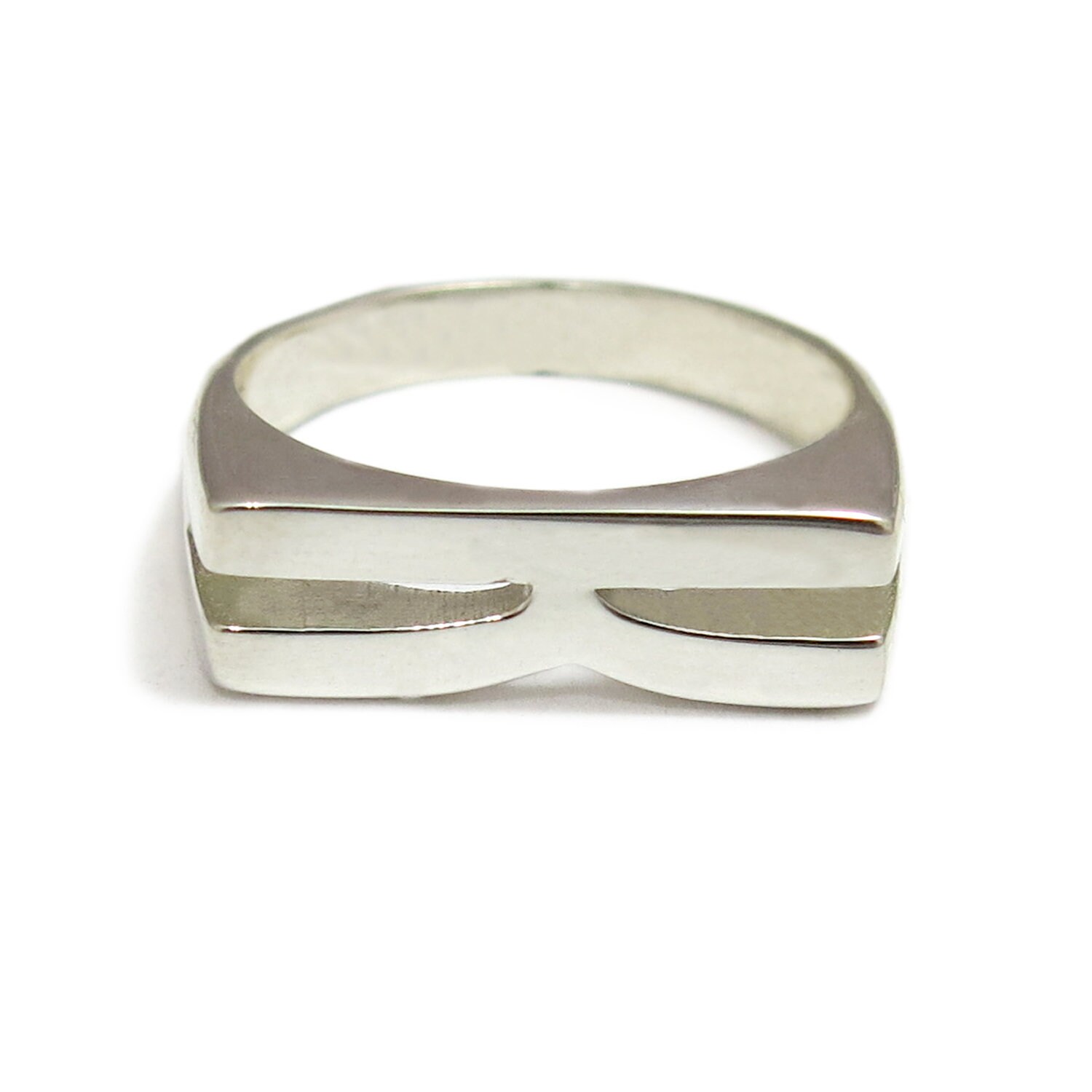 Personalized Silver Ring Custom Silver Ring Silver Initial | Etsy