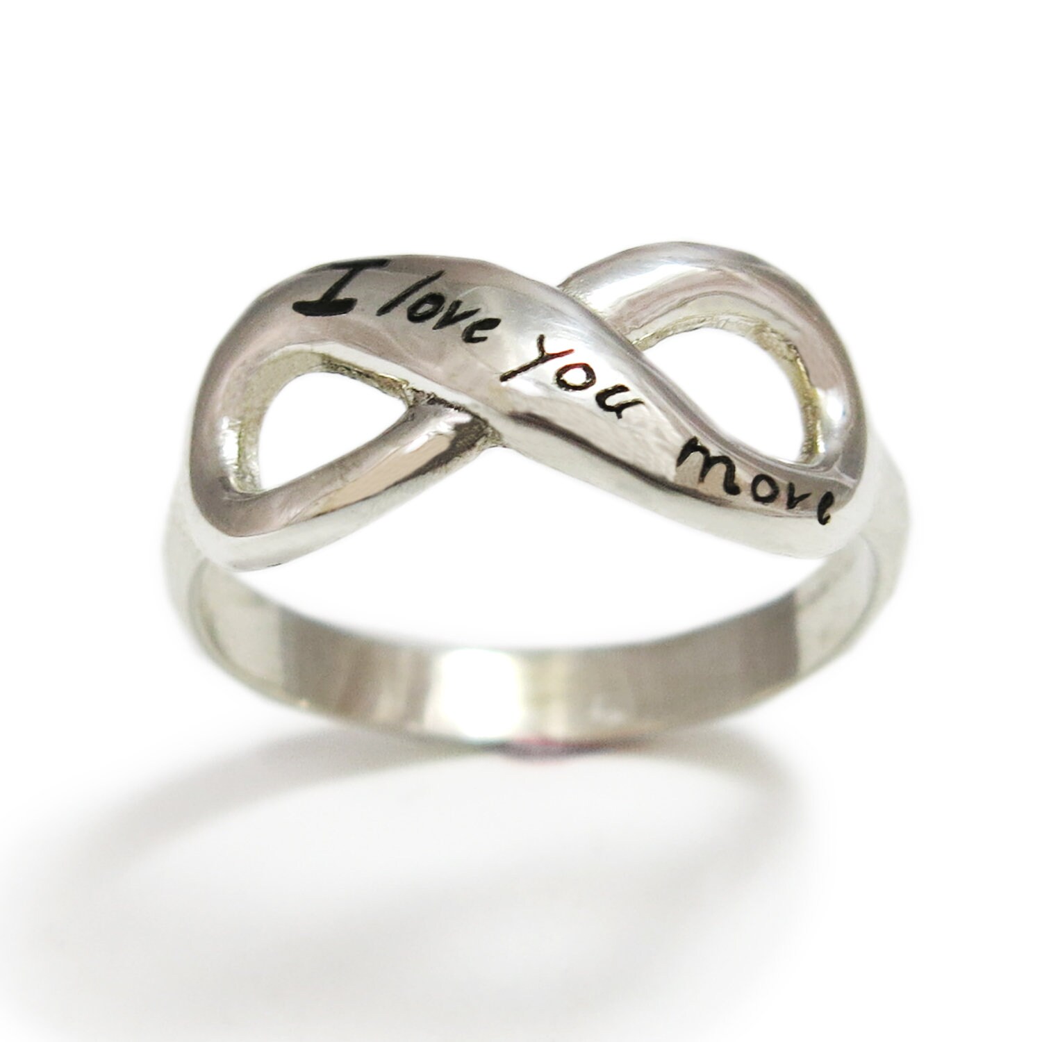 Infinity Ring Personalized Ring Name Ring Knot Ring Best | Etsy