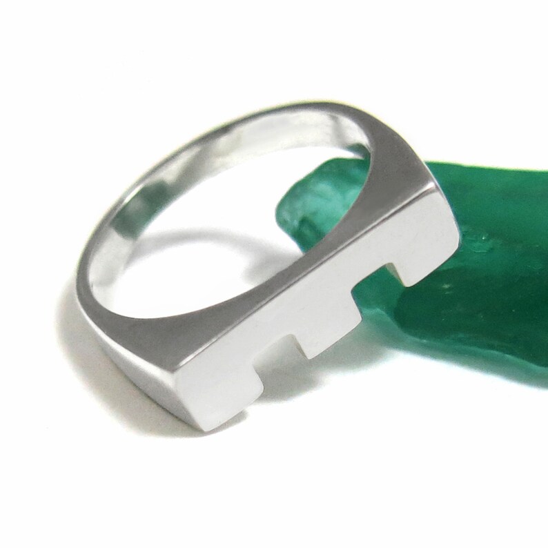 Initial Ring Ring for Women E Ring Silver Initial Ring - Etsy