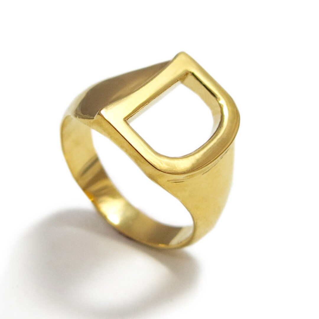 Initial Jewelry Ring, Name Ring, Signet Ring, Unisex Initial Ring ...