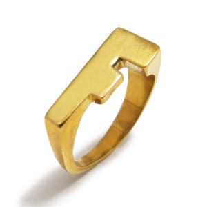 F Ring, Personalized Initial Ring, Custom Initial Ring, Letter Ring ...