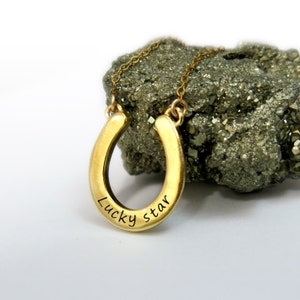 Good Luck Gift, Lucky Necklace, Personalized Engraved Necklace, Good ...