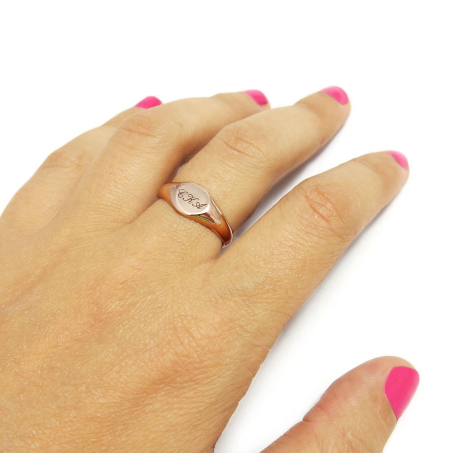 Name Ring, Signet Ring, Pinky Ring, Initial Jewelry Ring, Custom ...