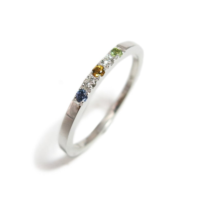 Birthstone Wedding Ring Gemstone Wedding Ring Wedding Ring - Etsy