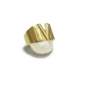 V Ring Personalized Name Ring Custom Initial Ring Initial | Etsy