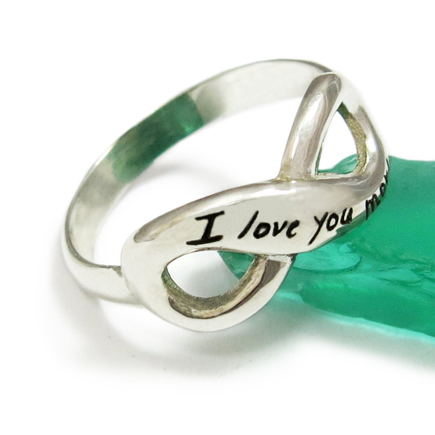 Infinity Ring Personalized Ring Name Ring Knot Ring Best | Etsy