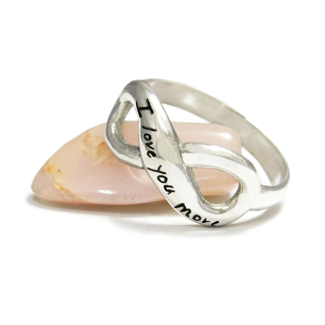 Gold Infinity Ring, Ring for Women, Personalized Infinity Ring, Love ...