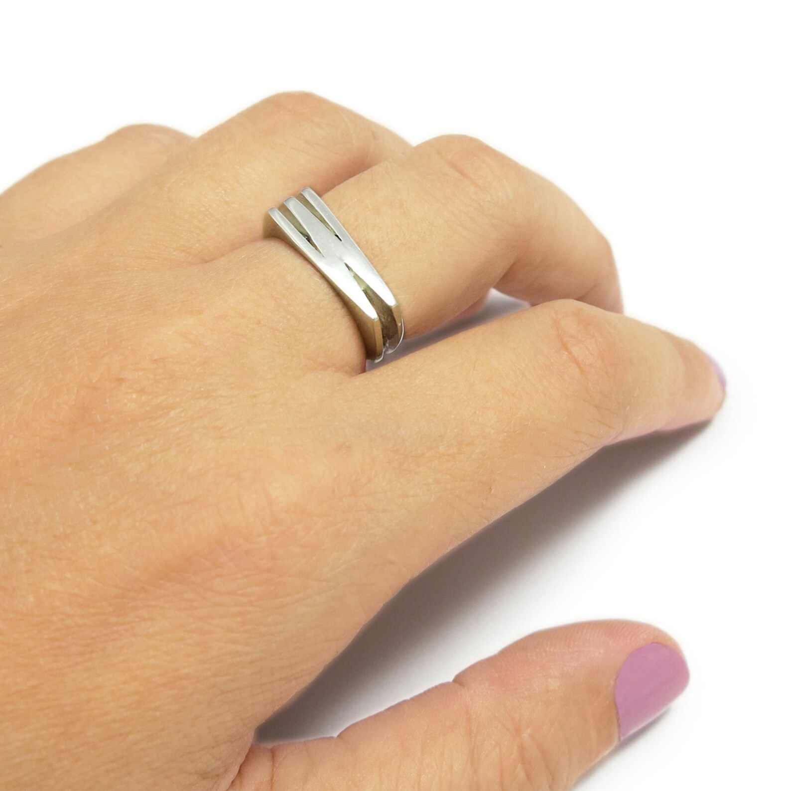 Initial Ring, Letter W Ring, Alphabet Ring, Letter Ring, Friendship ...