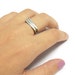 Personalize Letter Ring W Ring Initial Ring Woman Signet - Etsy
