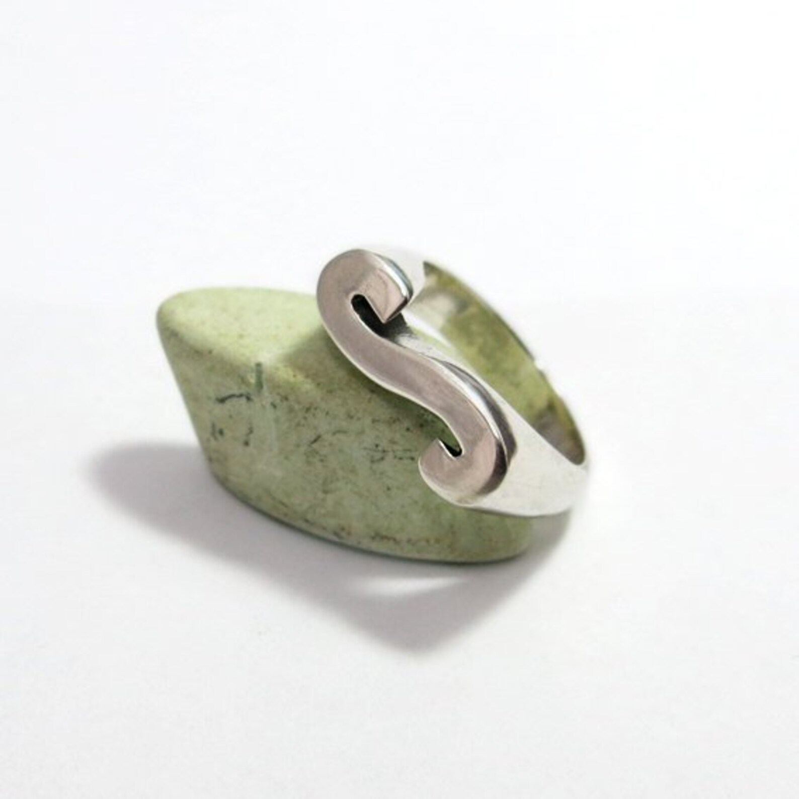 Silver Initial Ring, Letter Ring, Initial Ring, Custom Initial Ring ...