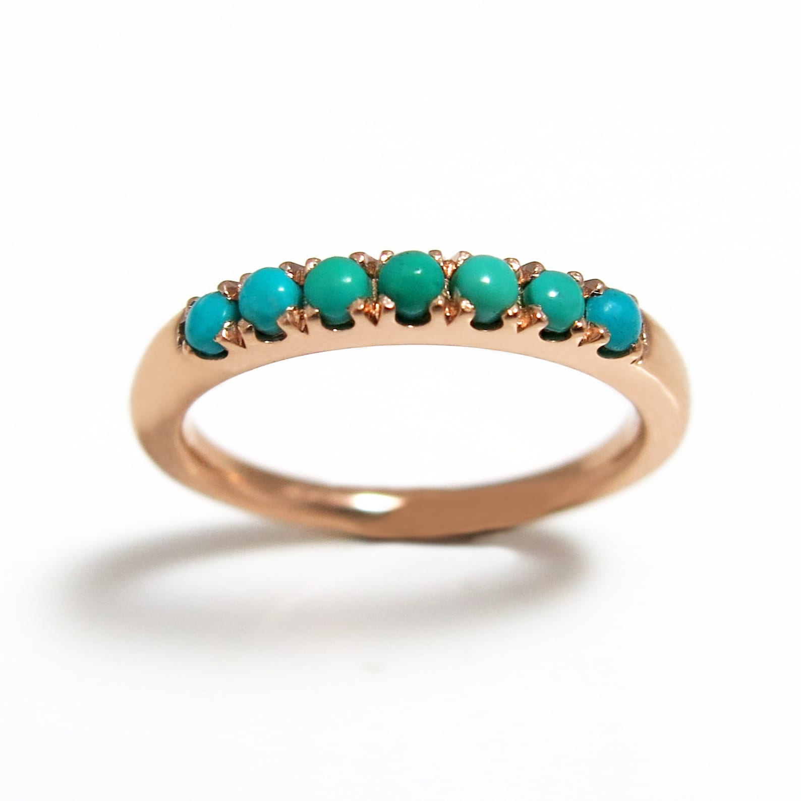 Turquoise Ring Turquoise Stack Ring Boho Turquoise Ring | Etsy